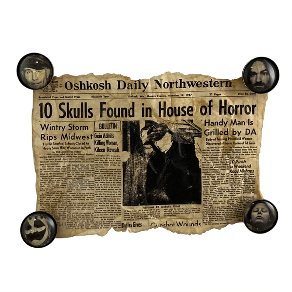Vintage Serial Killer Newspaper with Magnets – asylumzone