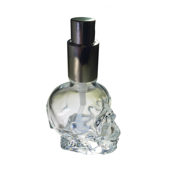 Single 60ml Glass Skull Spray Bottle – asylumzone